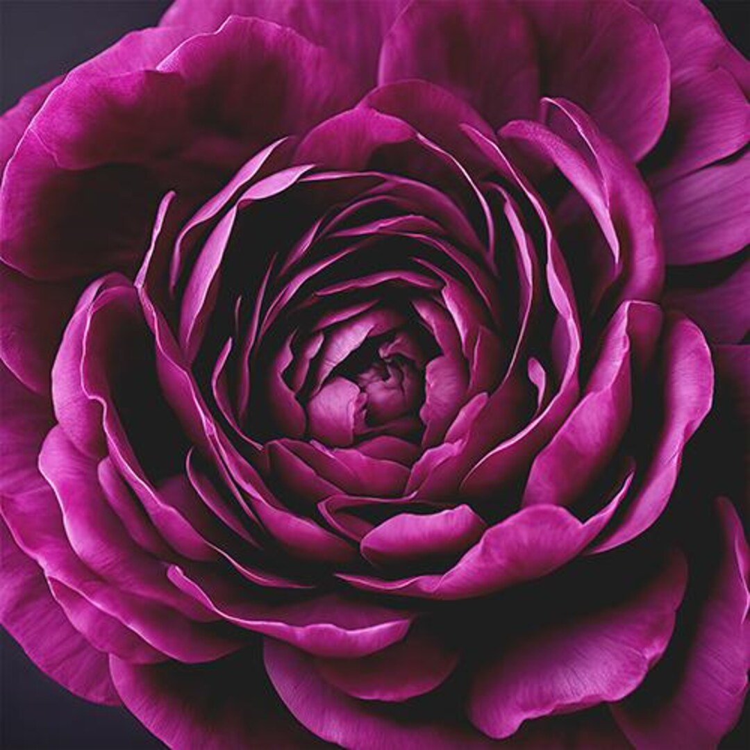 Bold Rose Art Elegant Dark Floral Art, Flower Picture, Printable Flower ...