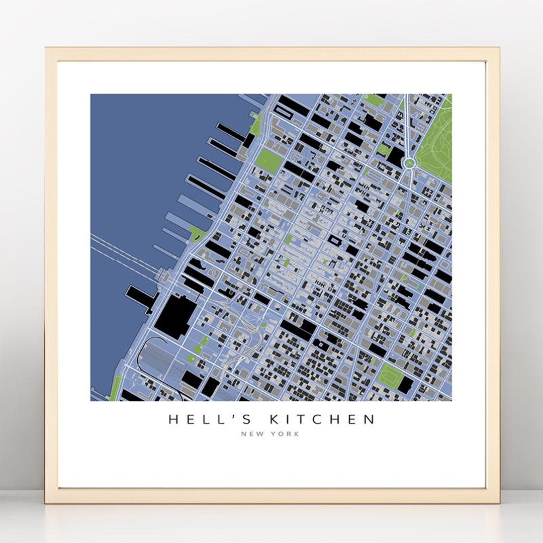 Hell's Kitchen Map Art Printable - Etsy