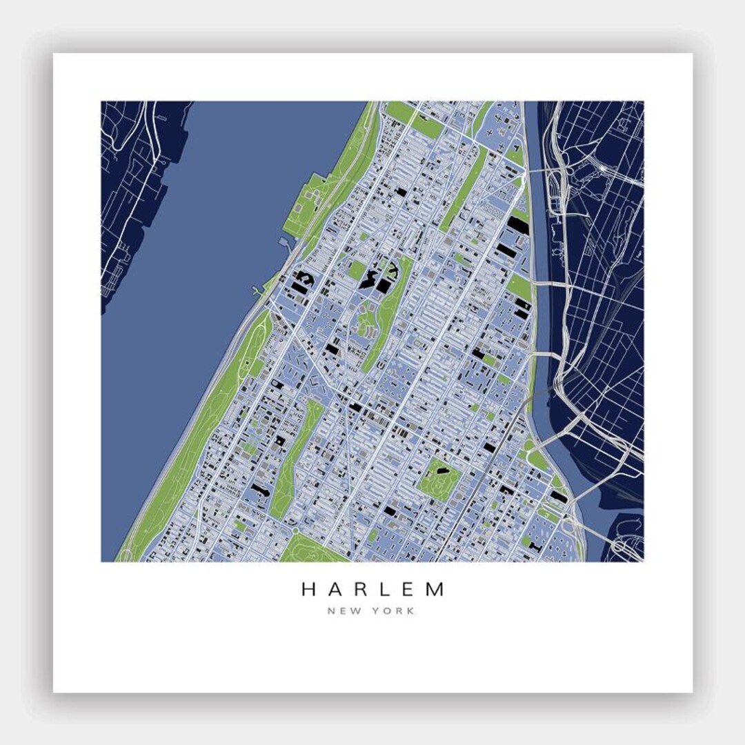 New York City Map Art ~ NYC Wall Art, New York City Poster, NYC Poster ...