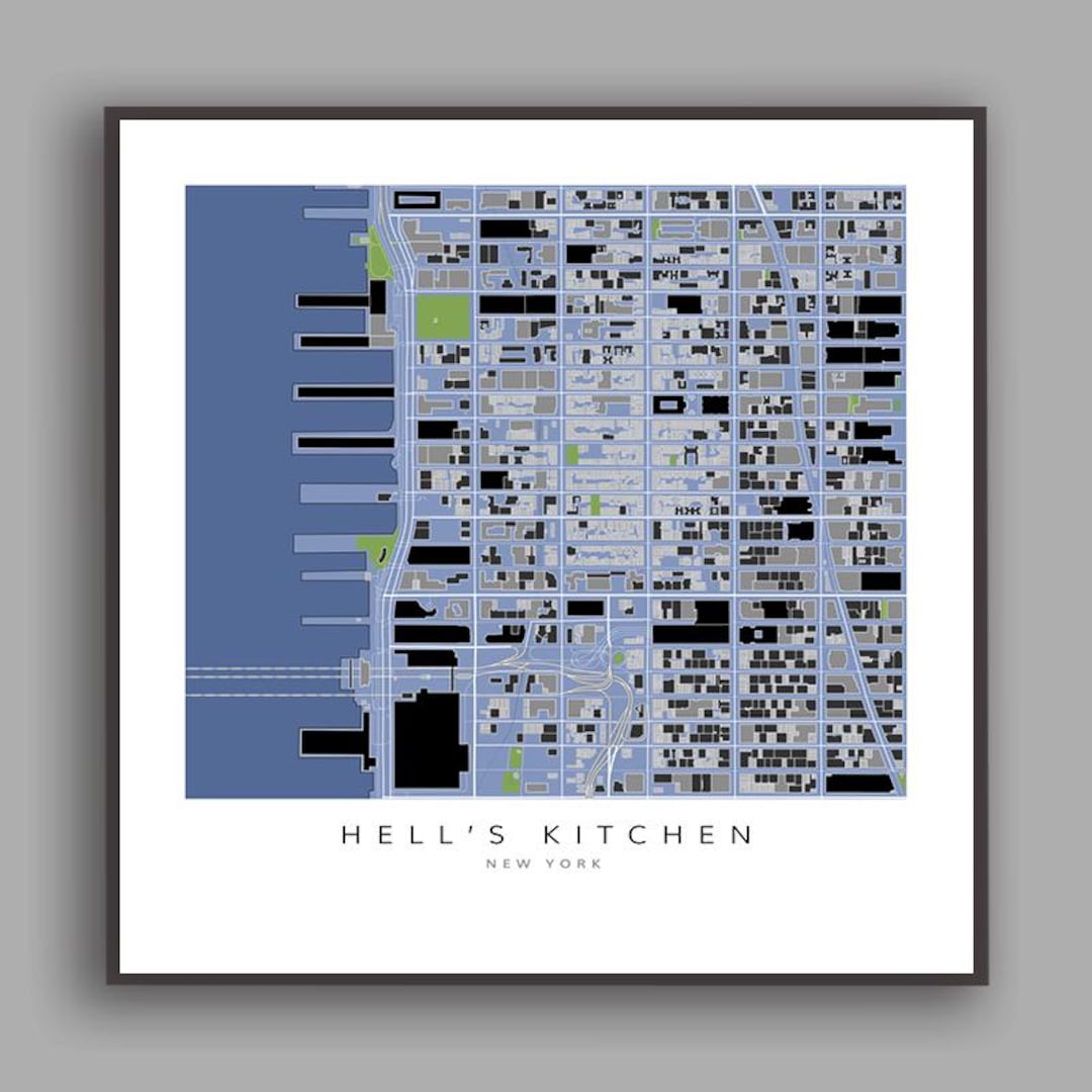 New York City Map Art NYC Wall Art, New York City Poster, Minimalist ...