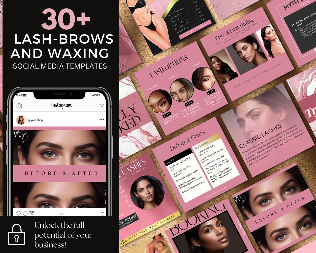 Lash Flyer Template Lash Extension Sale Flyer Lash Tech Template Brow ...