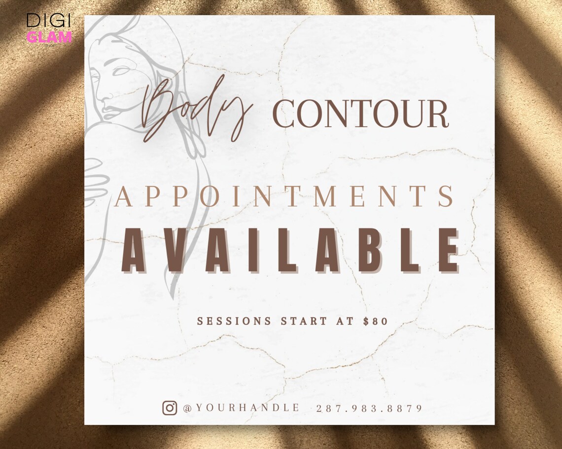 Editable Body Sculpting - Body Sculpting Flyer Body Contour Flyer Body ...
