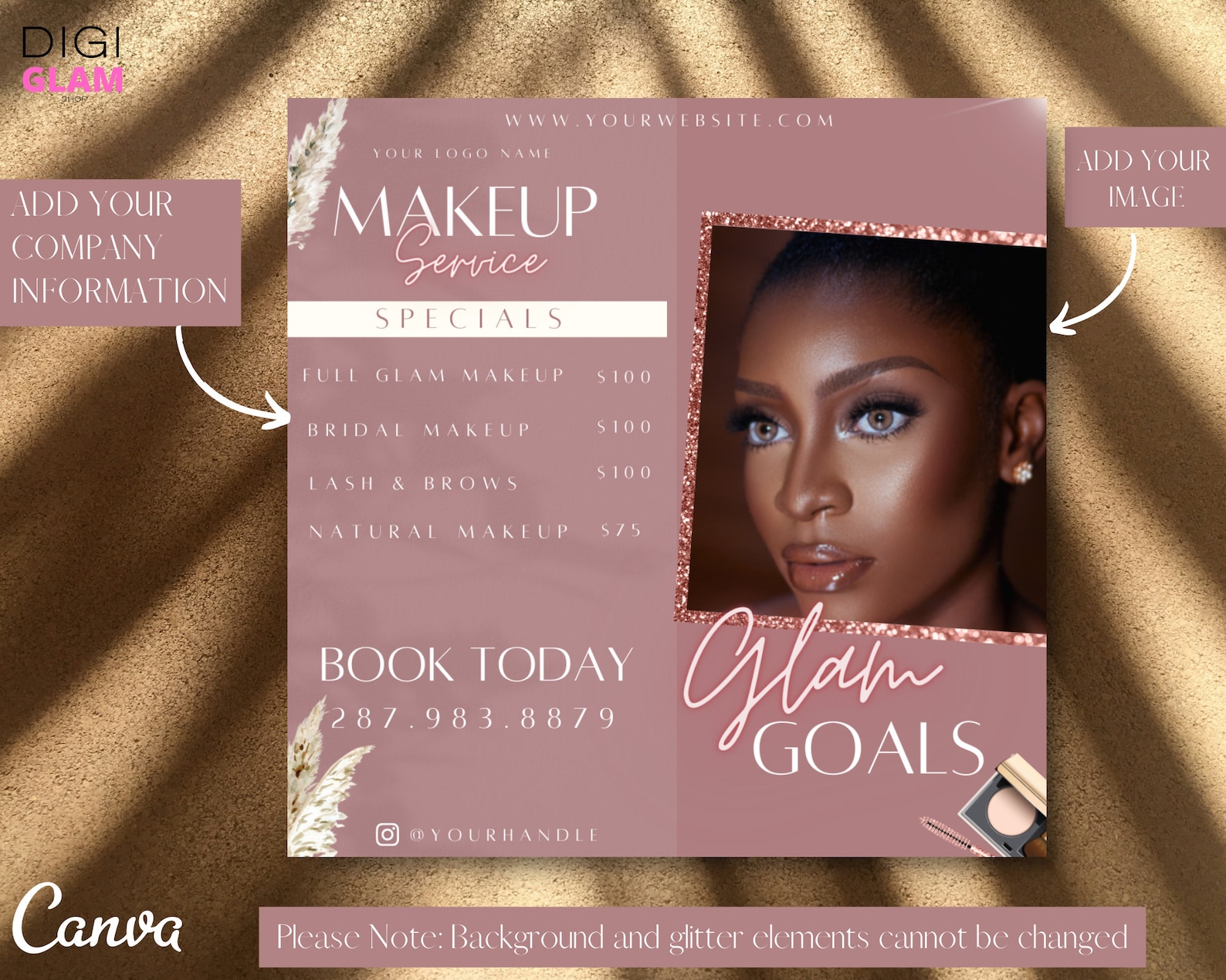 Makeup Flyer Template IG Pricelist Makeup Pricelist Makeup Flyer Makeup ...