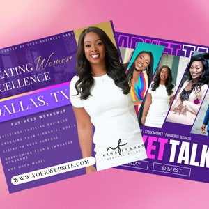 Webinar Flyer Business Coaching Flyer Women Empowerment Post Workshop ...