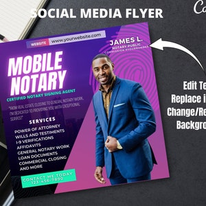 Notary Notary Signing Agent Flyer Template Notary Signing Flyers Loan ...