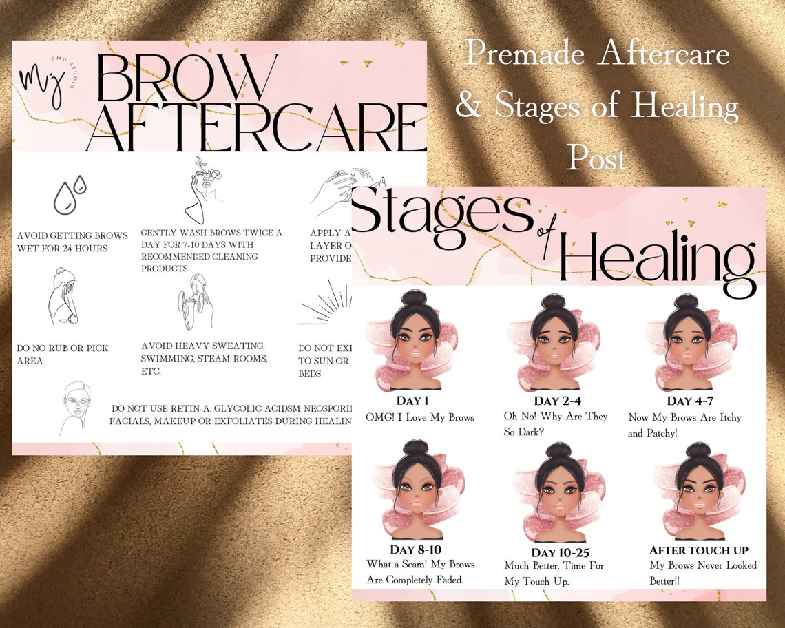 PMU Instagram Post Pmu After Care Pmu Training Pmu Flyer - Etsy