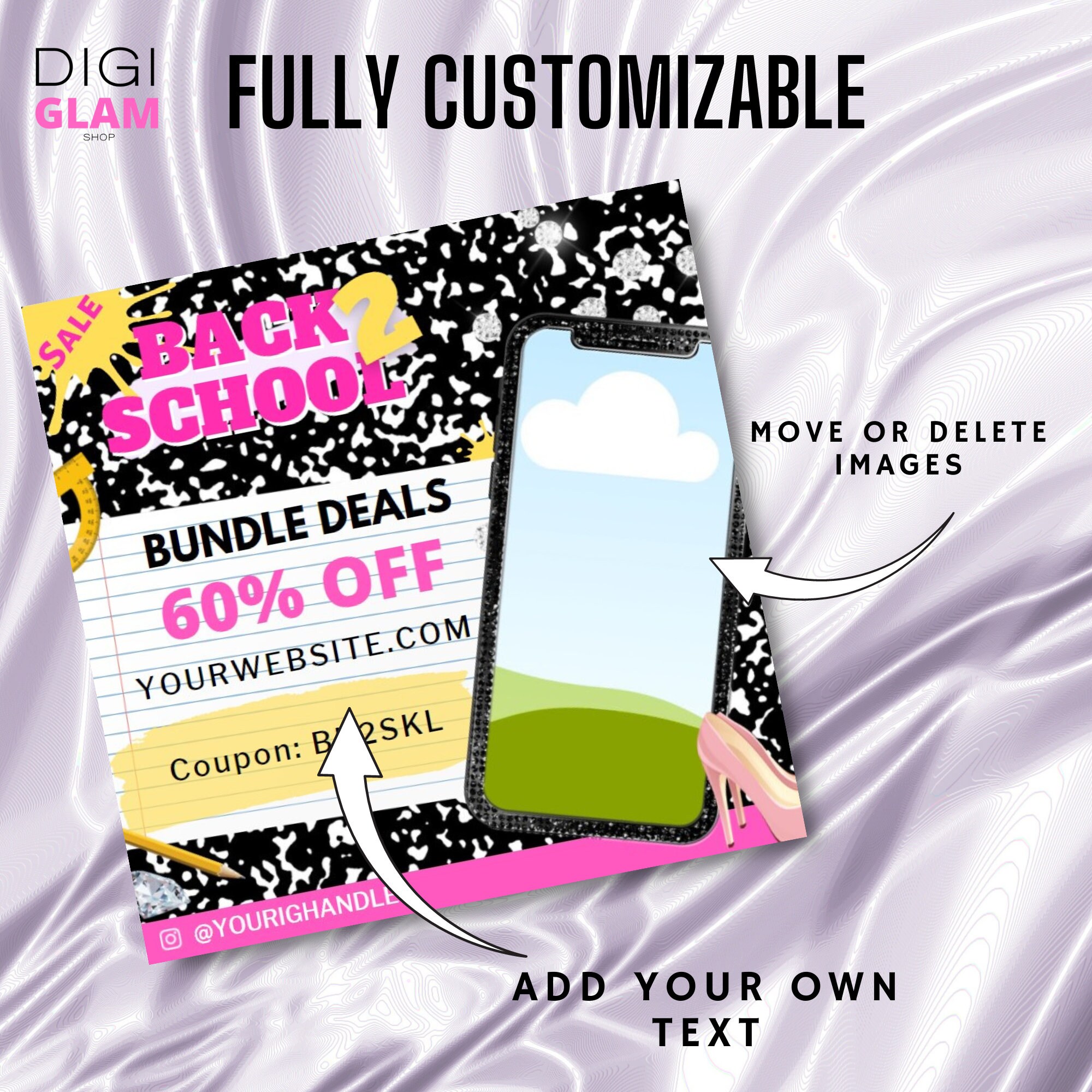 DIY Back to School Flyer Editable Flyer Design Premade - Etsy