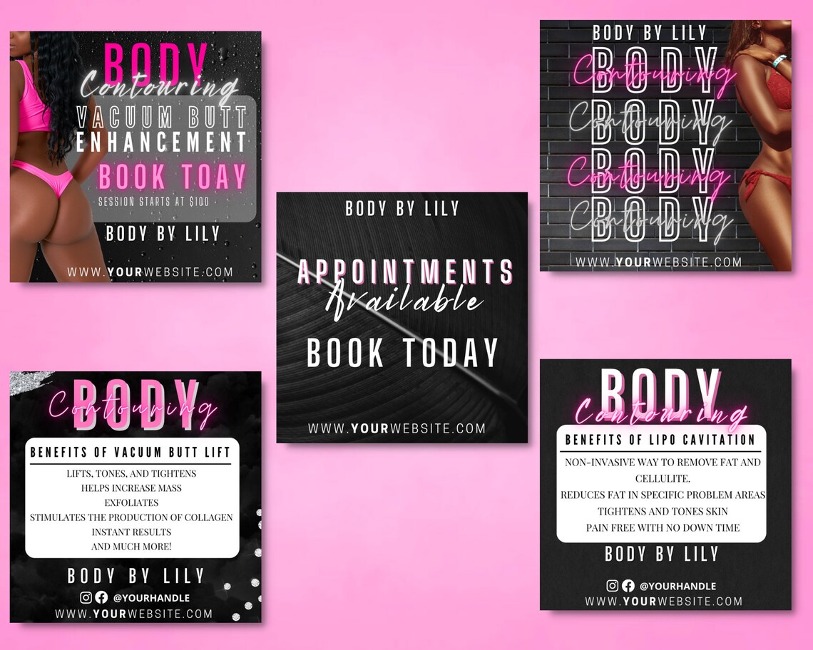 24 Pc Body Contouring Vol 2 - Body Sculpting Flyer Body Contour Flyer ...