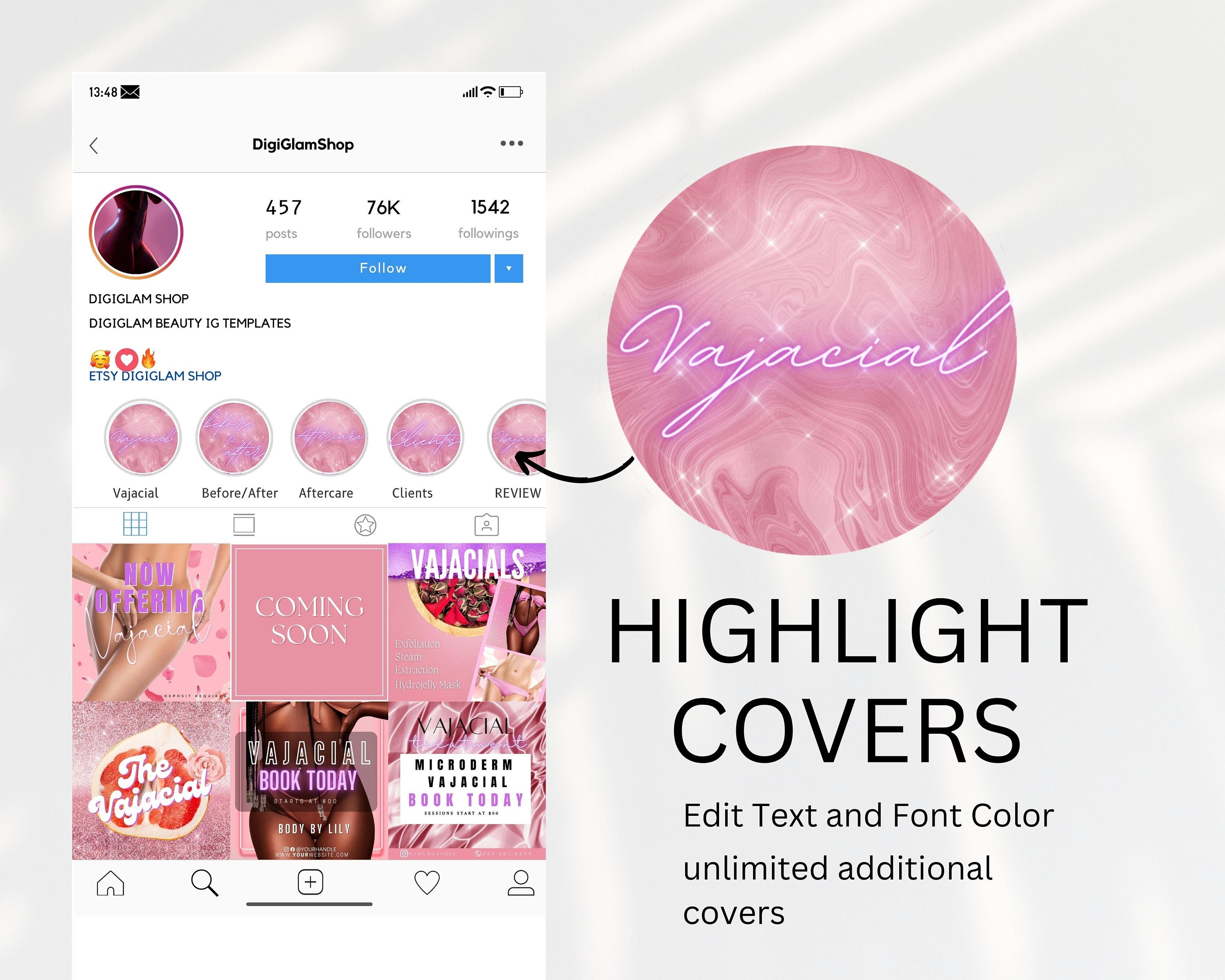 Vajacial Branding Kit Vajacial Flyers Vajacial Business - Etsy