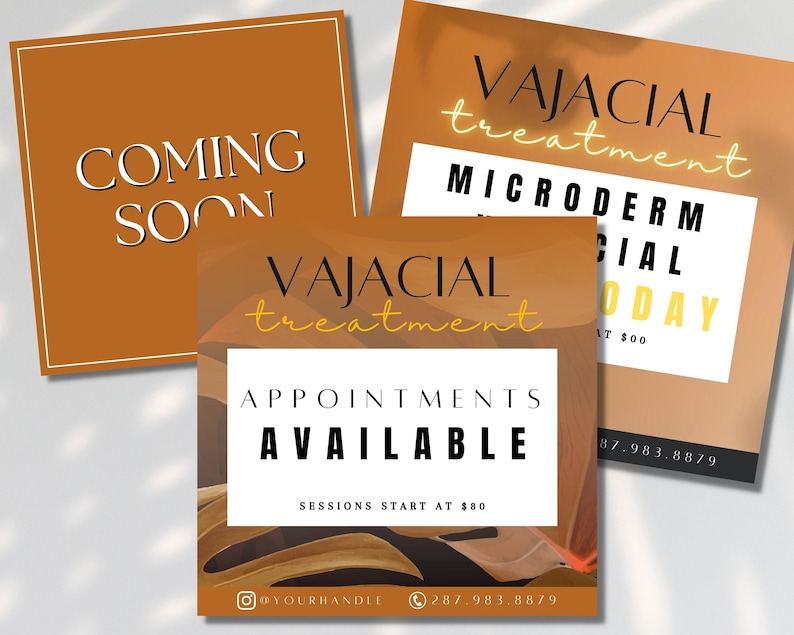 Vajacial Service Flyers Vajacial Branding Vajacial Training Post ...