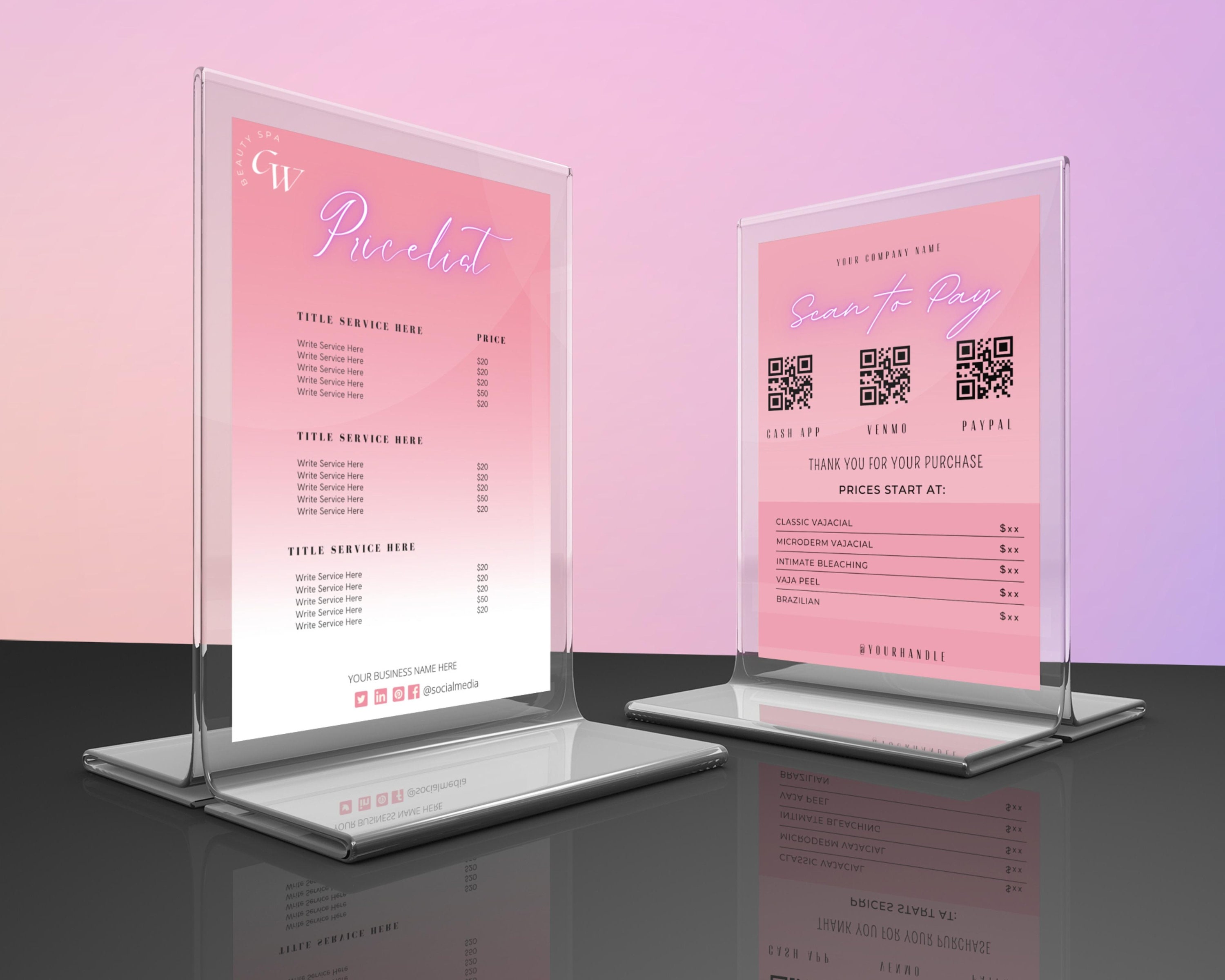 Vajacial Branding Kit Vajacial Flyers Vajacial Business - Etsy