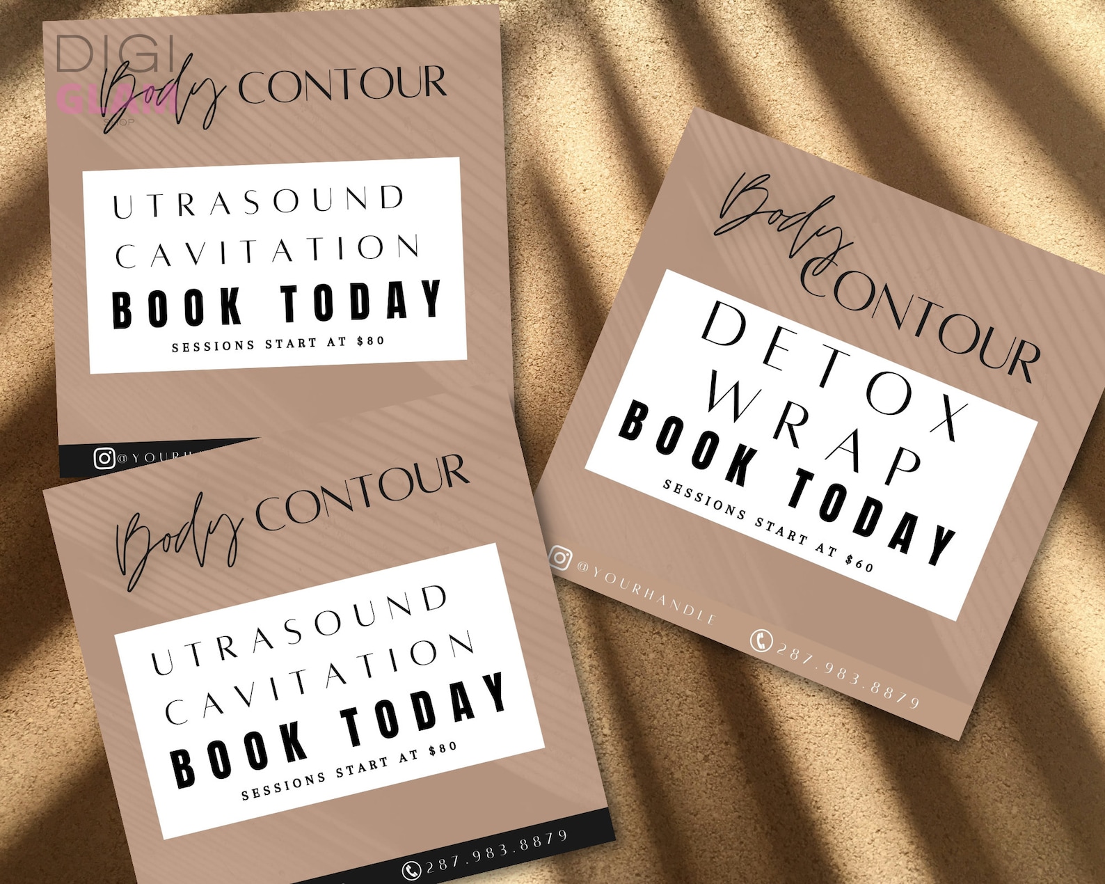 Body Sculpting Flyers Body Contouring Template Body - Etsy