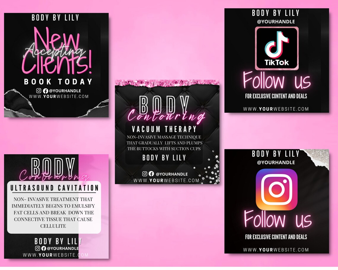 24 Pc Body Contouring Vol 2 Body Sculpting Flyer Body - Etsy