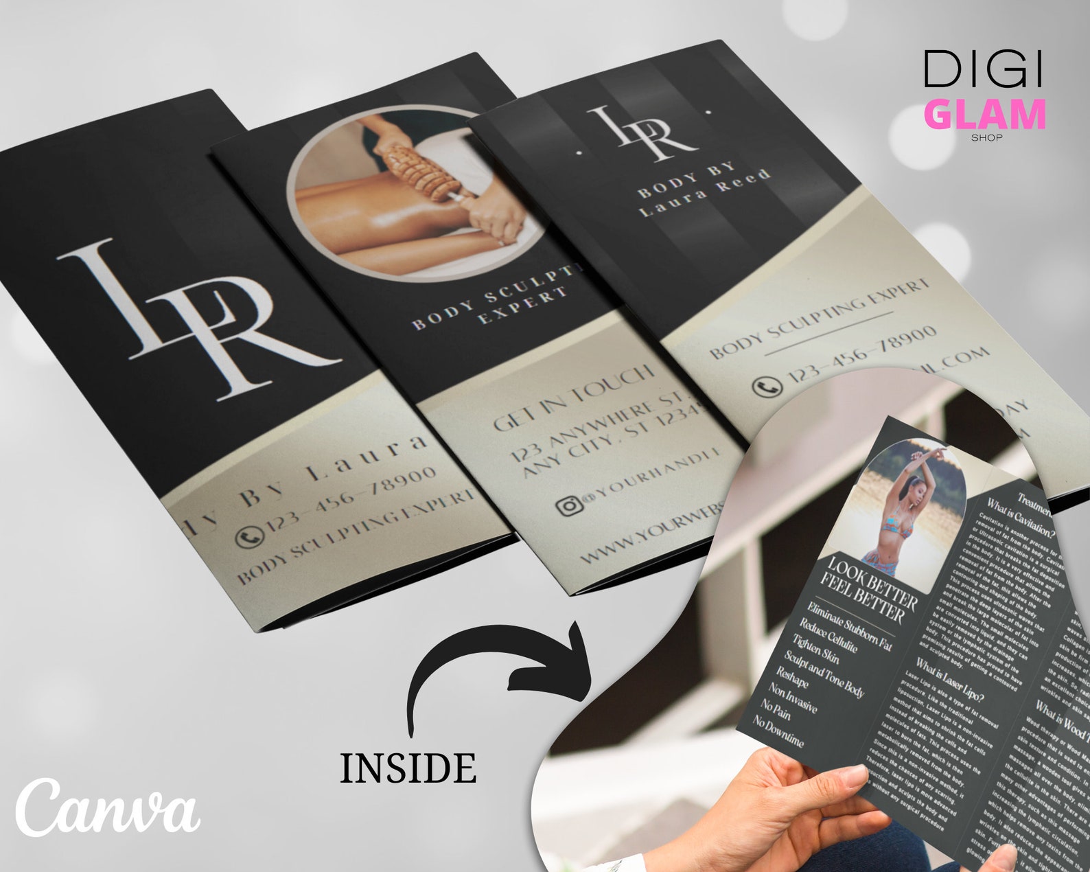 Body Contouring Branding Kit Body Contouring Flyers Post Op - Etsy