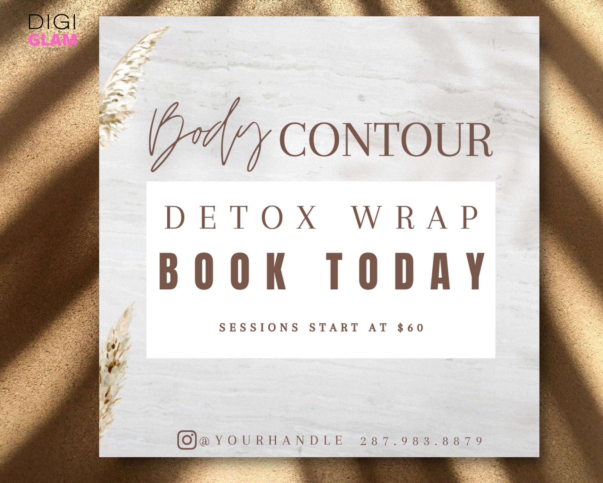 Editable Body Sculpting Body Sculpting Flyer Body Contour | Etsy