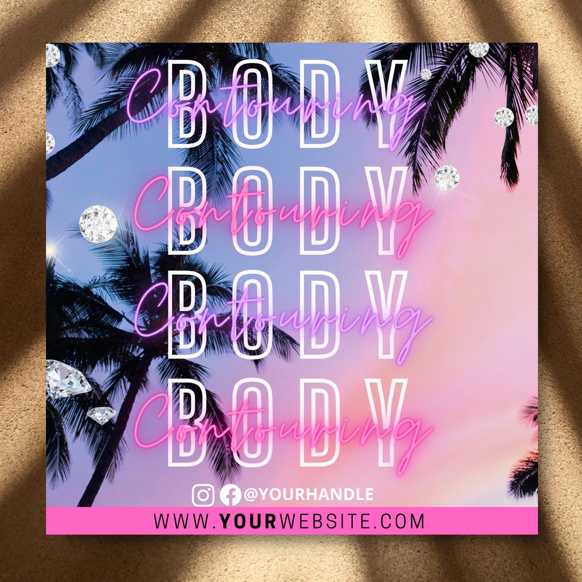 Editable Body Sculpting Flyer Body Contour DIY Body Sculpt - Etsy