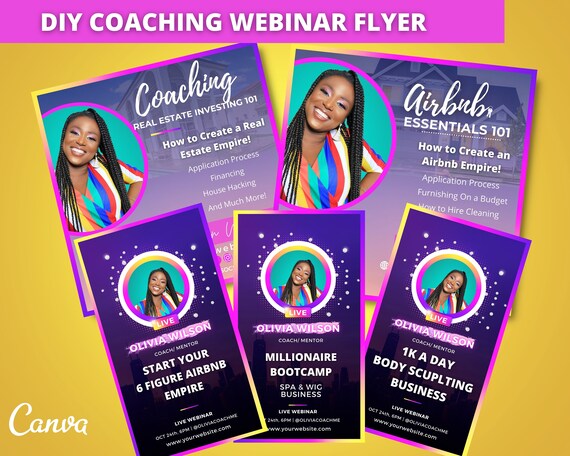 DIY Coaching Flyer Webinar Flyer Social Media Flyer Premade | Etsy