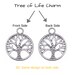 Tree of Life Pewter Charms for Jewelry Making. Antique Silver - Etsy