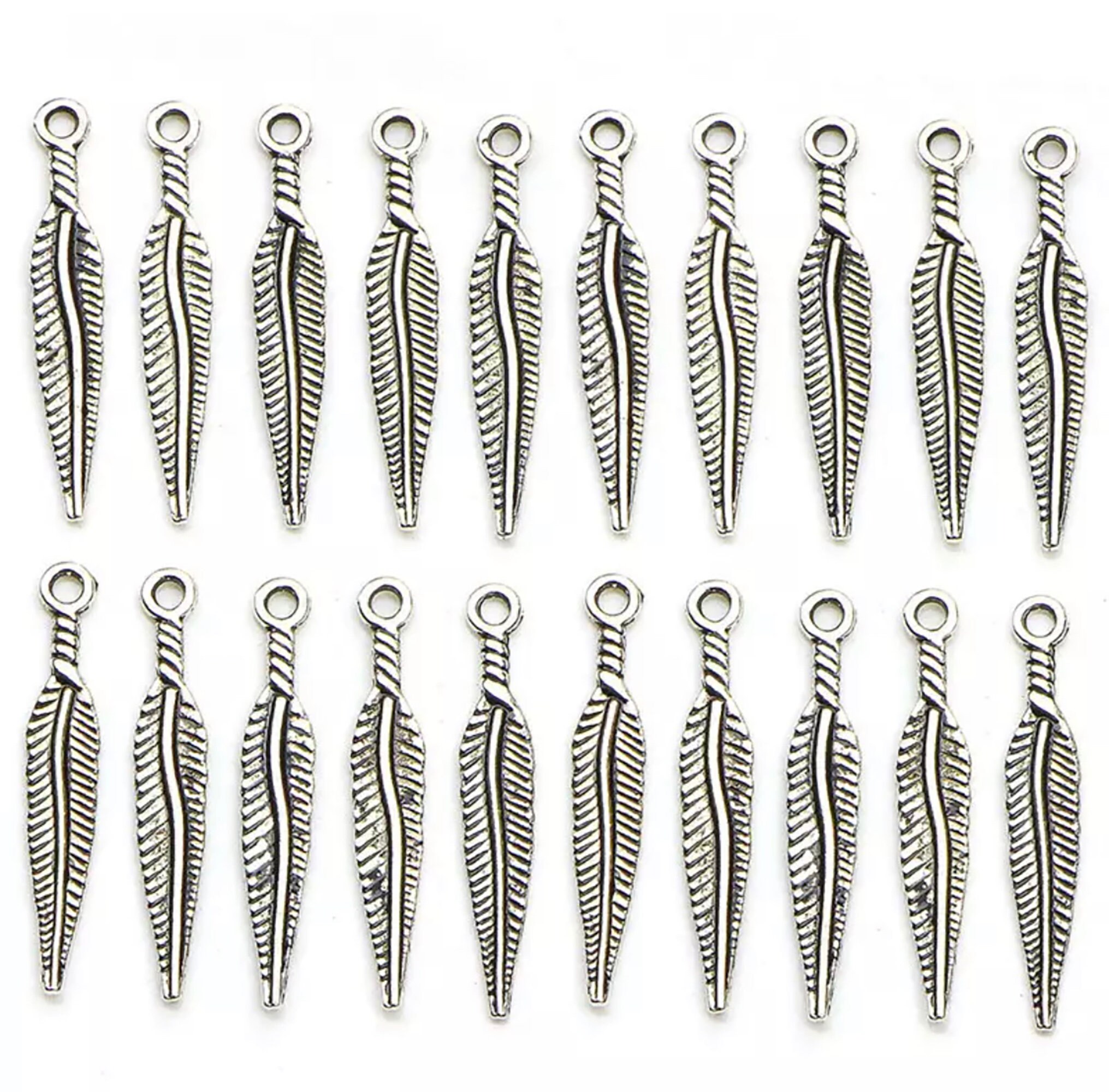 Mini Leaf Pewter Charms. 3D Both side same for DIY projects. | Etsy