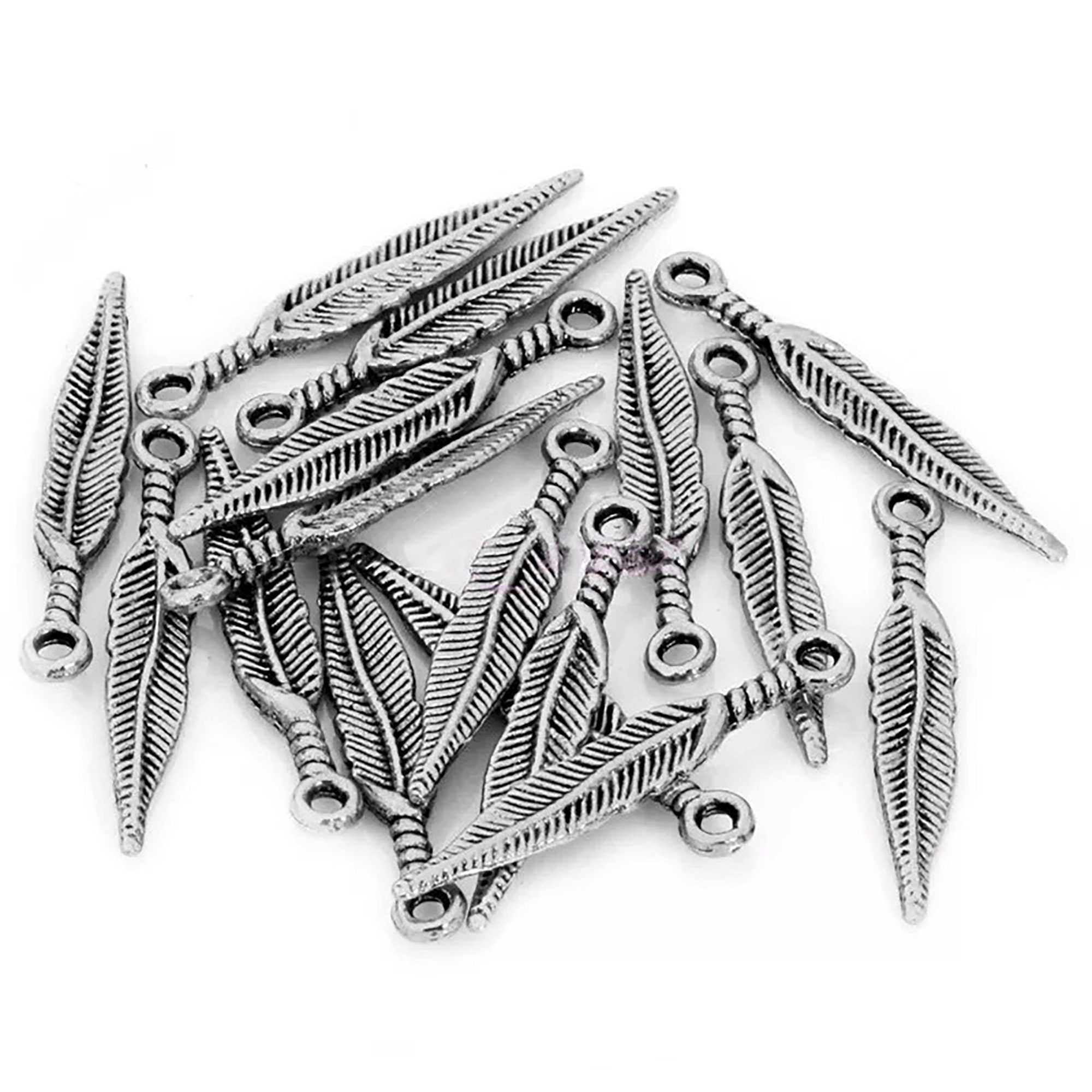 Mini Leaf Pewter Charms. 3D Both side same for DIY projects. | Etsy