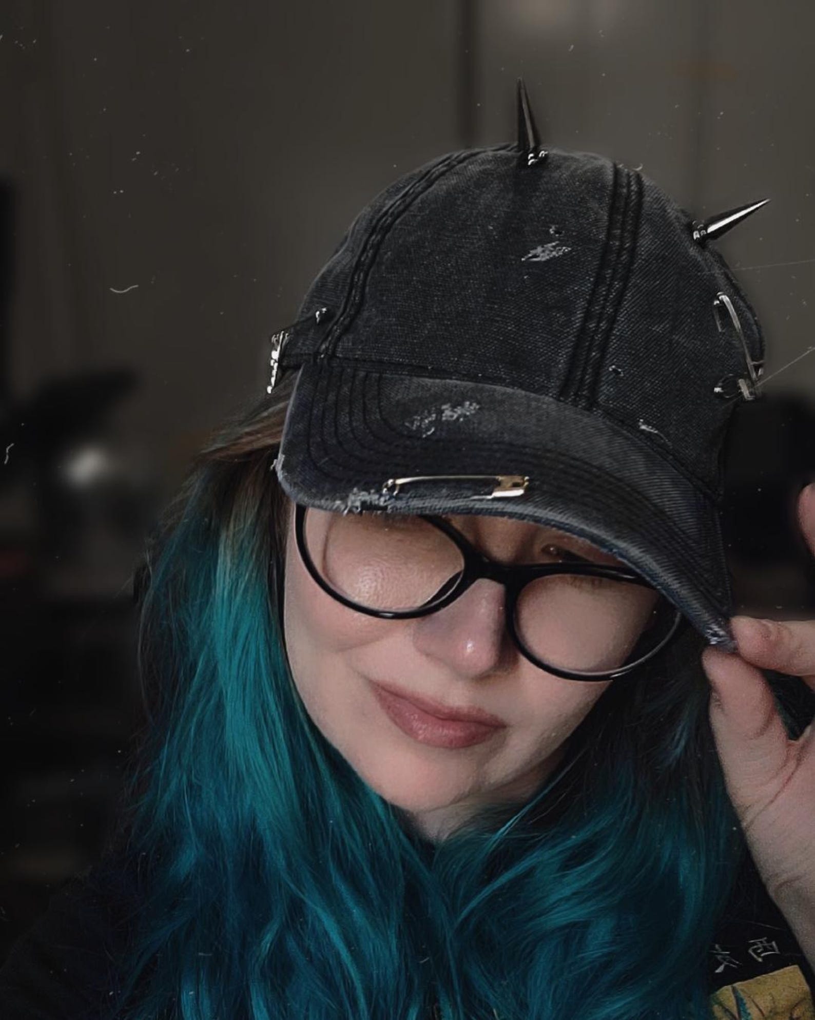 MOSHDOLLS - HELLISH HAT, Punk Hat, Grunge Hat, Distressed Hat, Hat With ...
