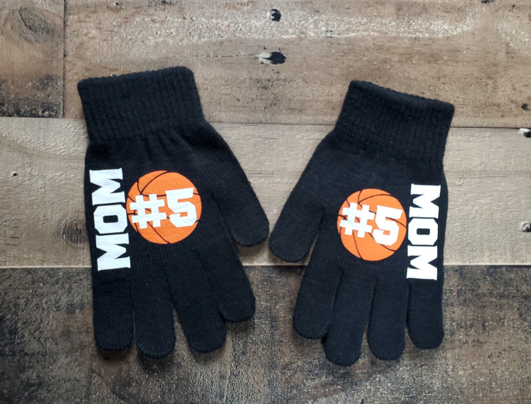 Black Personalized Adult Gloves,personalized Gloves,winter Gloves ...