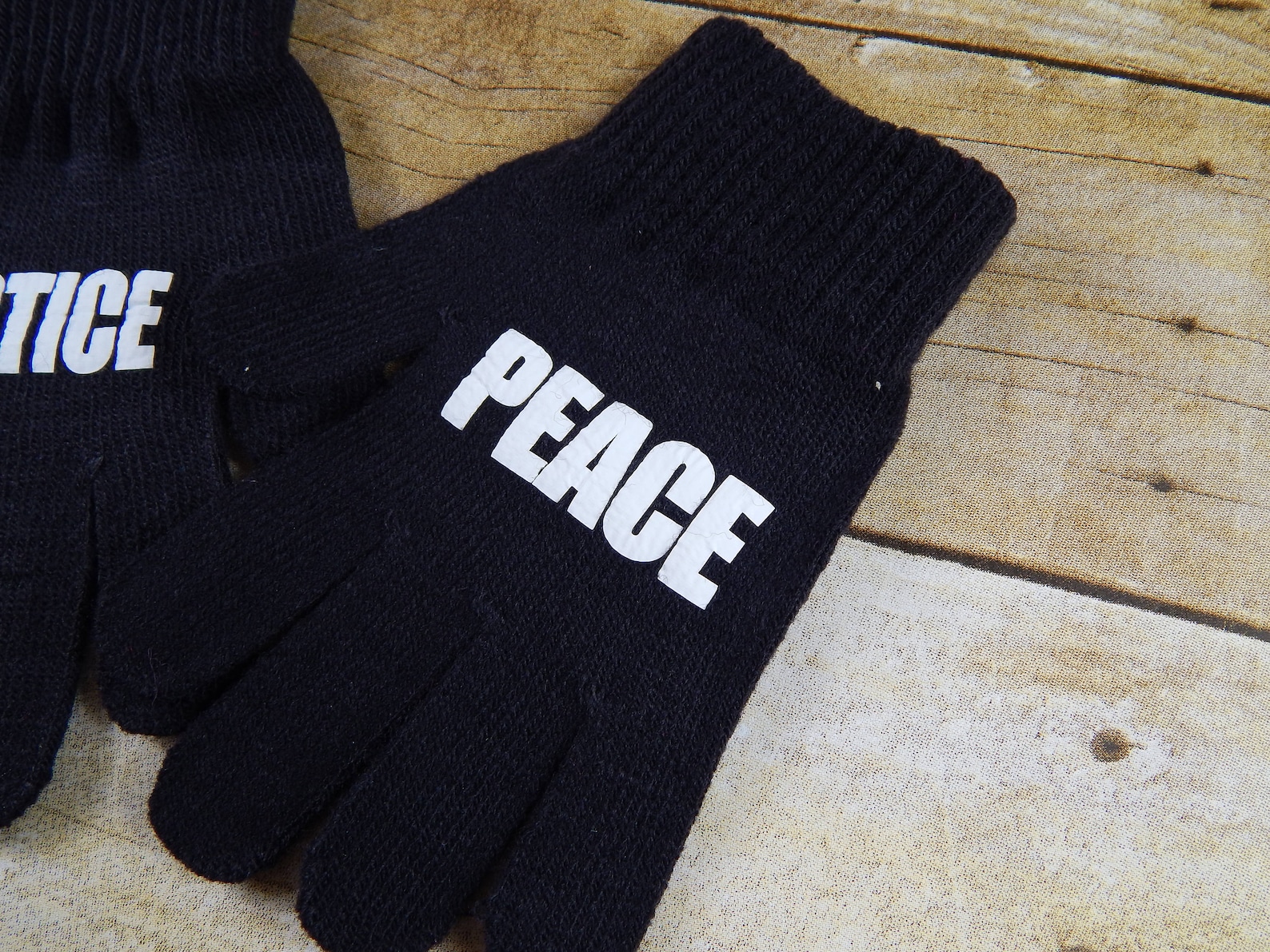 Black Personalized Adult Glovespersonalized Gloveswinter - Etsy