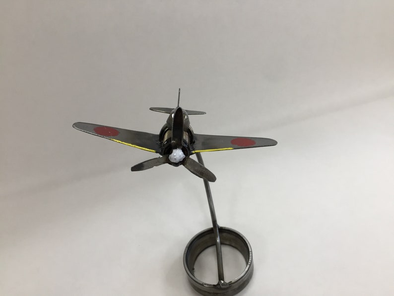 WW2 Zero Airplane Sculpture: Handmade Spark Plug Fighter Plane - Etsy