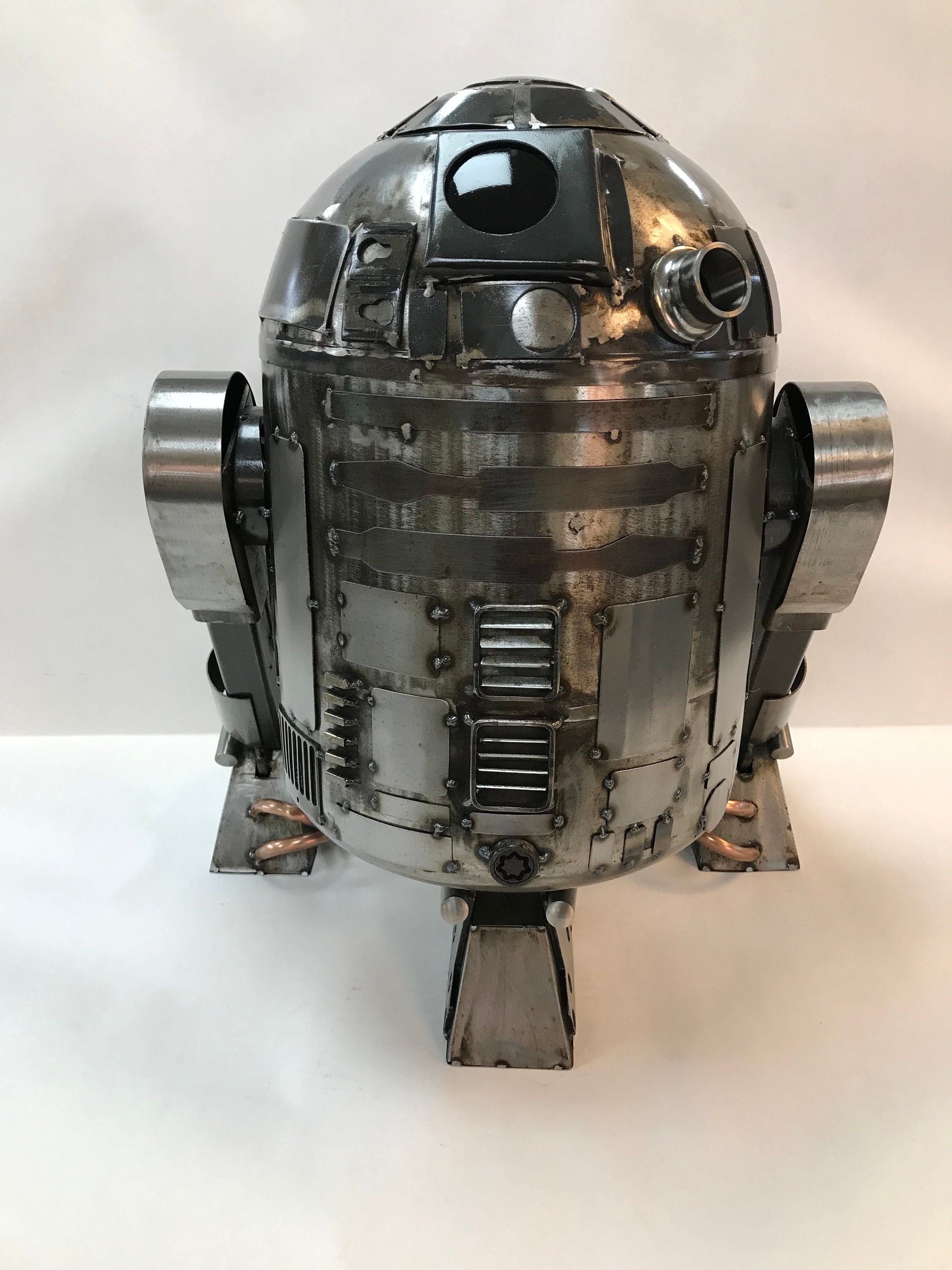 R2D2 large Scrap metal art sculpture Star Wars Droid | Etsy