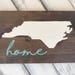 North Carolina State Hand Painted Wood Sign - Etsy