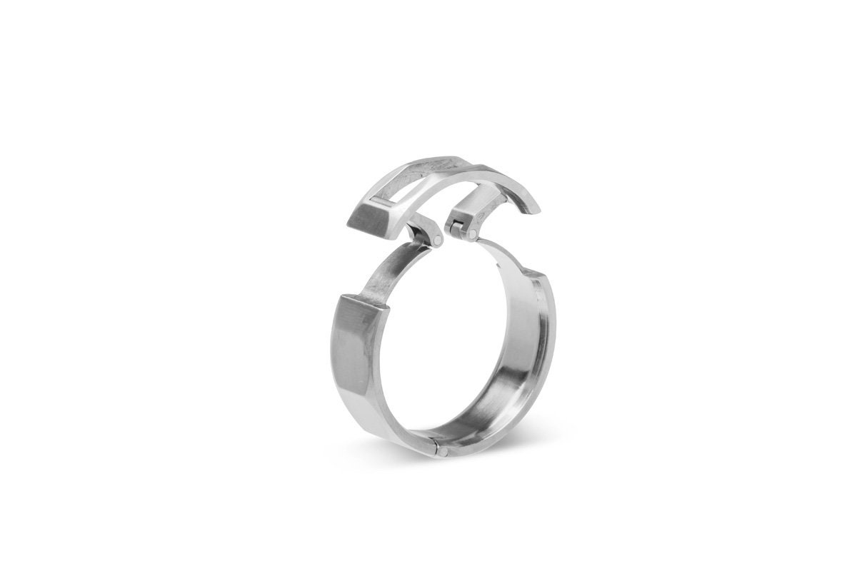 CP3 Hinged Titanium Mens Wedding Ring for Active Lifestyles - Etsy
