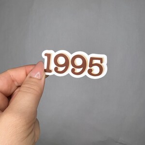 1995 Sticker, Birth Year Sticker, Laptop Stickers, Stickers for Water ...
