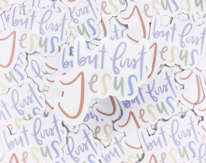 Jesus Sticker Waterproof Vinyl Sticker | Christian Stickers | Journal ...