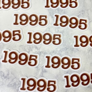1995 Sticker, Birth Year Sticker, Laptop Stickers, Stickers for Water ...