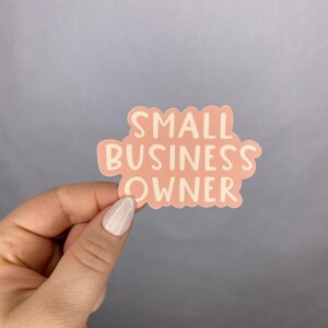 Small Business Owner Sticker, Laptop Stickers, Stickers for Water ...