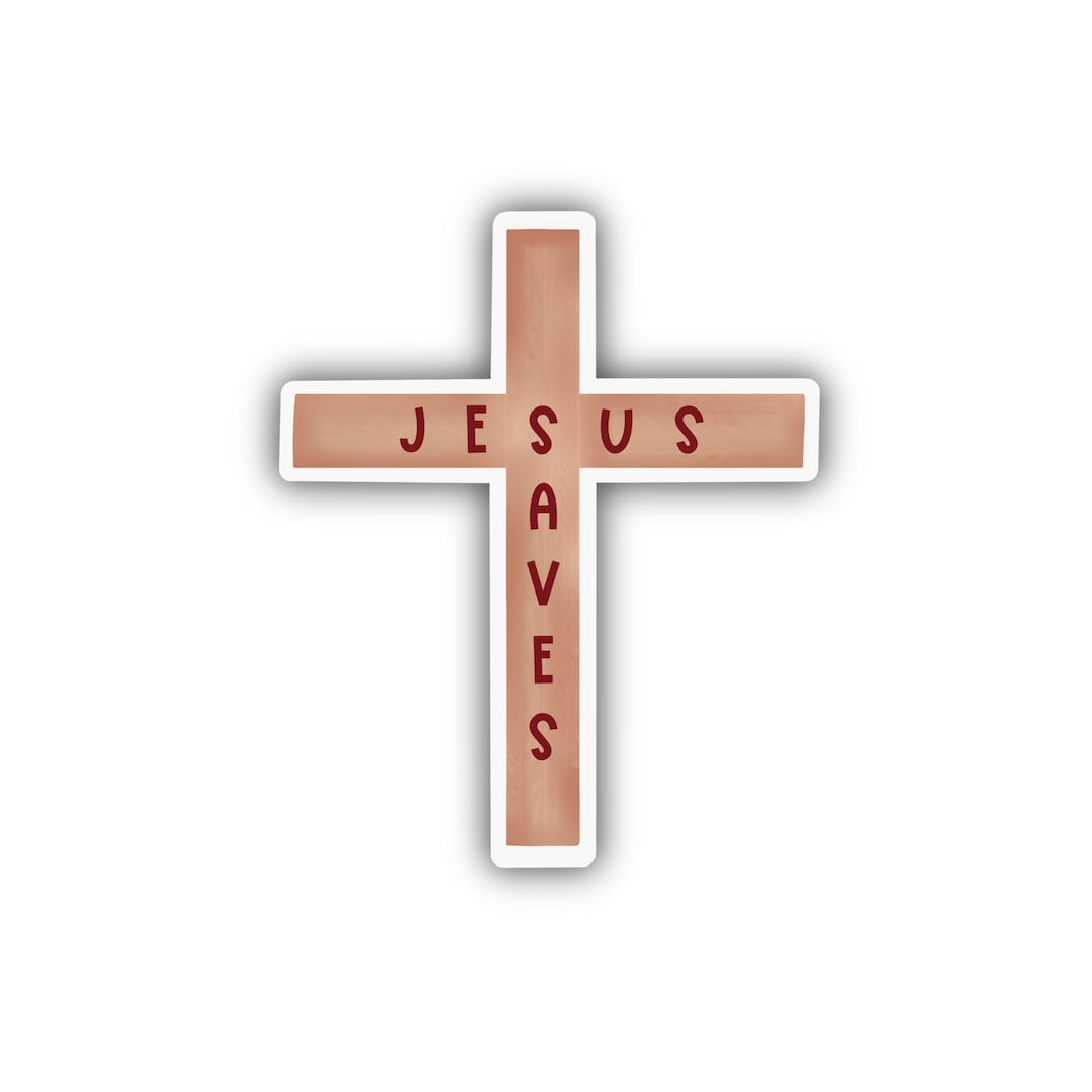 Jesus Saves Sticker, Christian Stickers, Laptop Stickers, Stickers for ...