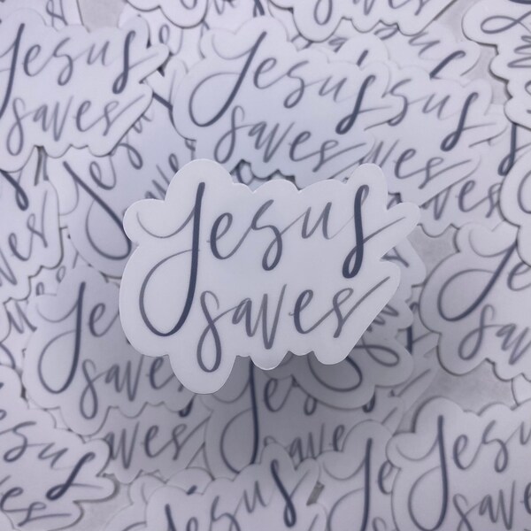 Jesus Saves Sticker - Etsy