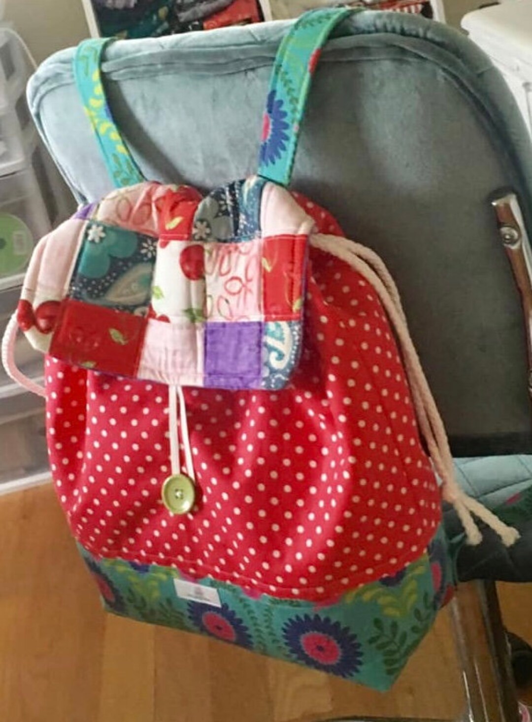 Quilted Backpack, Backpack Purse, Backpack, Quilted Purse, Quilted ...