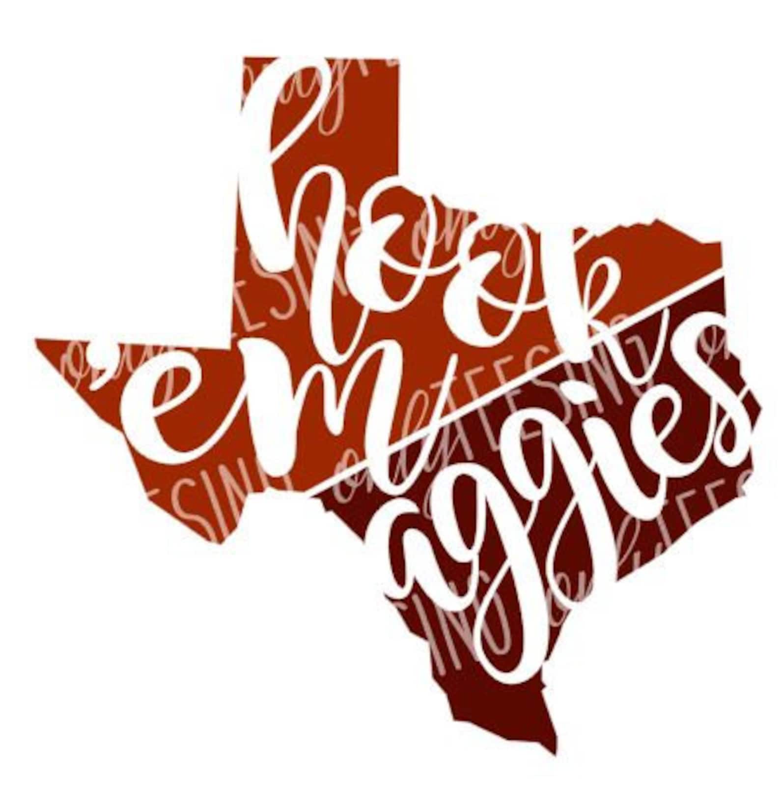 House Divided Texas A&M UT Longhorns Aggies Texas Rivalry Gig - Etsy