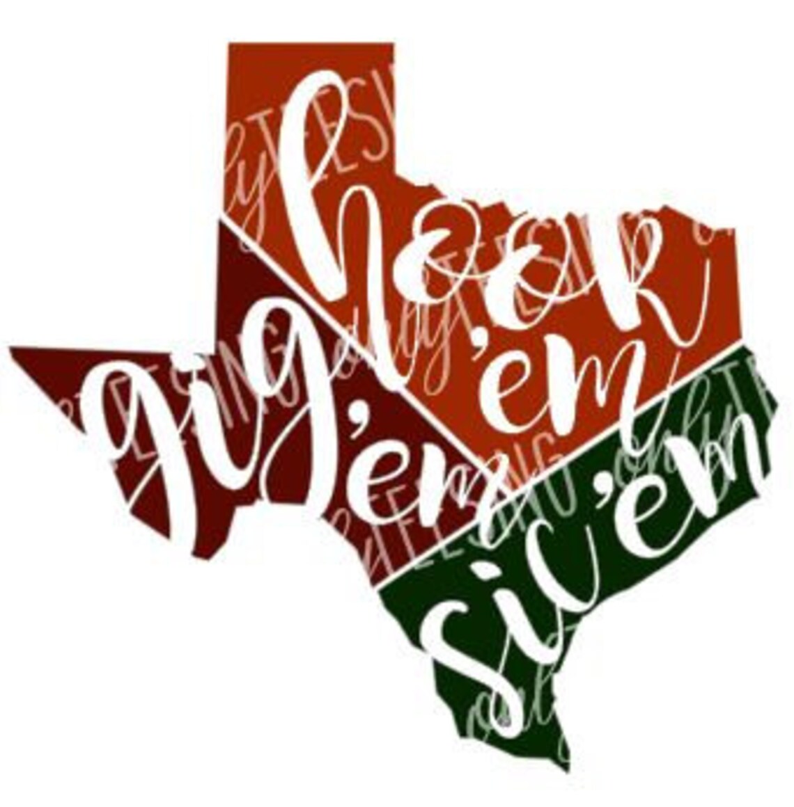 House Divided Texas A&M UT Longhorns Aggies Baylor Bears Texas - Etsy