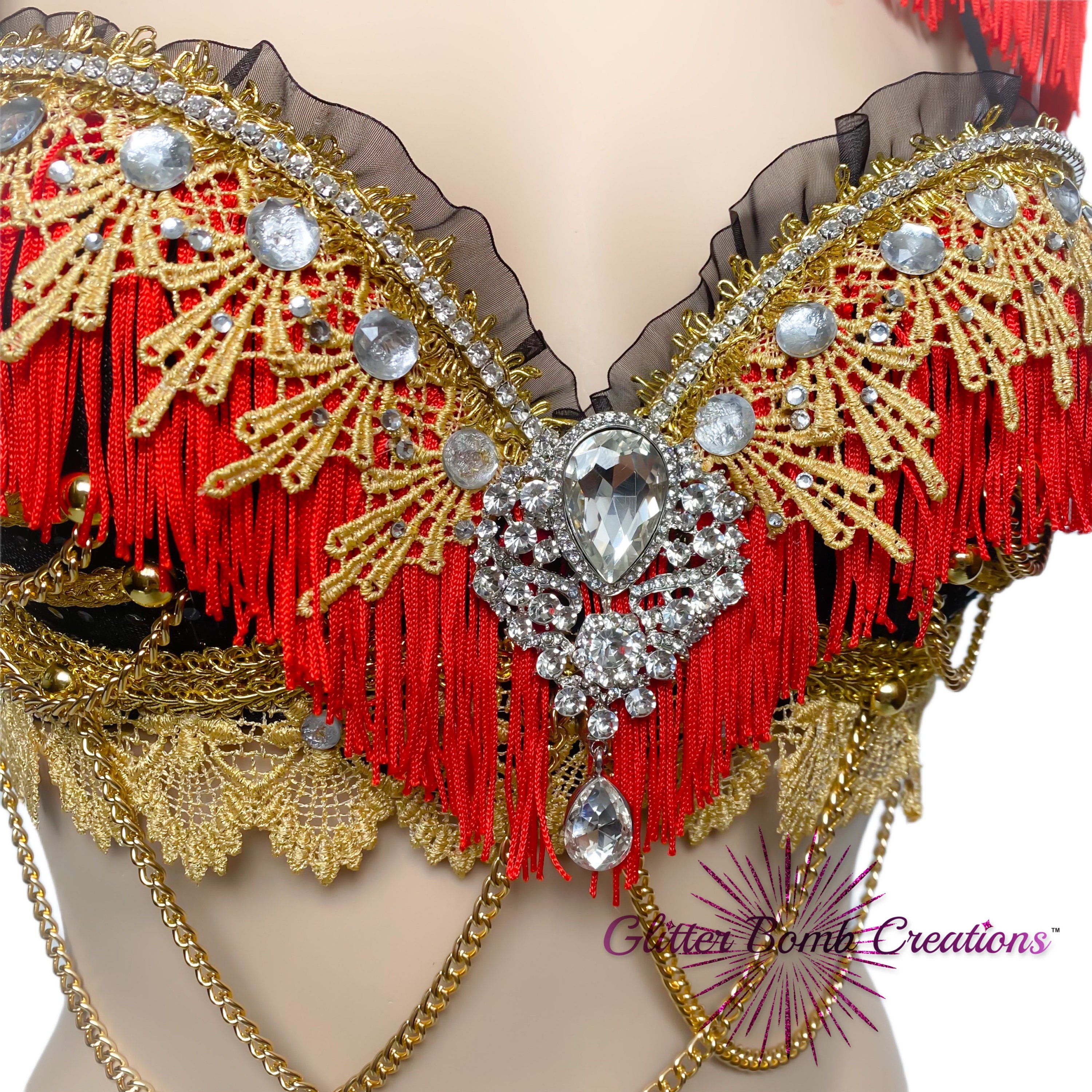Ringleader Rave Bra/ Circus Costume/ Ringmaster Cosplay/ Big Top ...