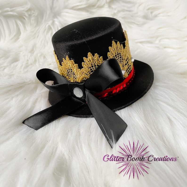 Ringleader Mini Top Hat/ Circus Costume Head Piece/ Ringmaster Cosplay ...