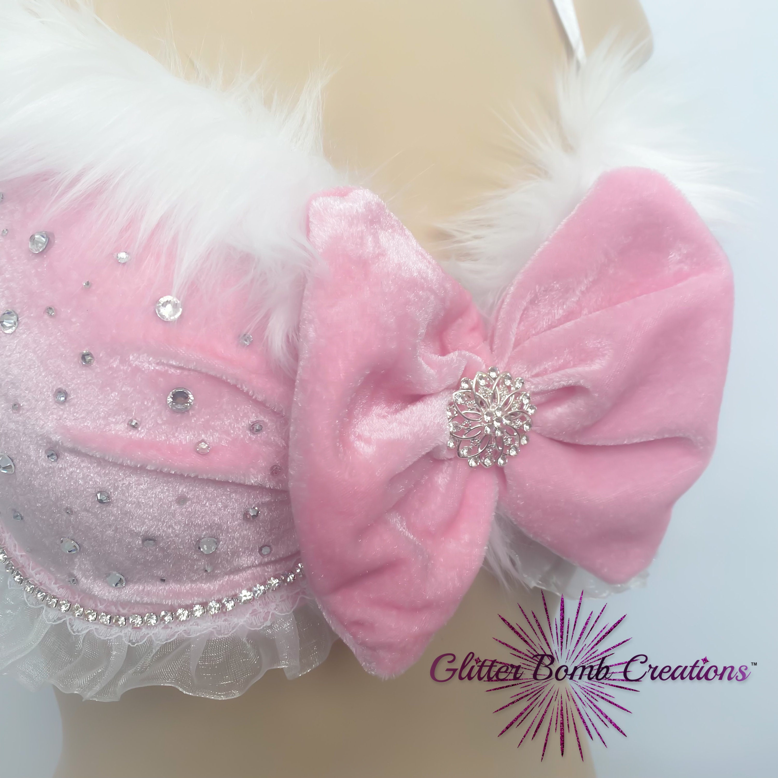 Pink Mrs Claus Costume/ Christmas Bra/ Santa's Sexy Helper / Holiday ...