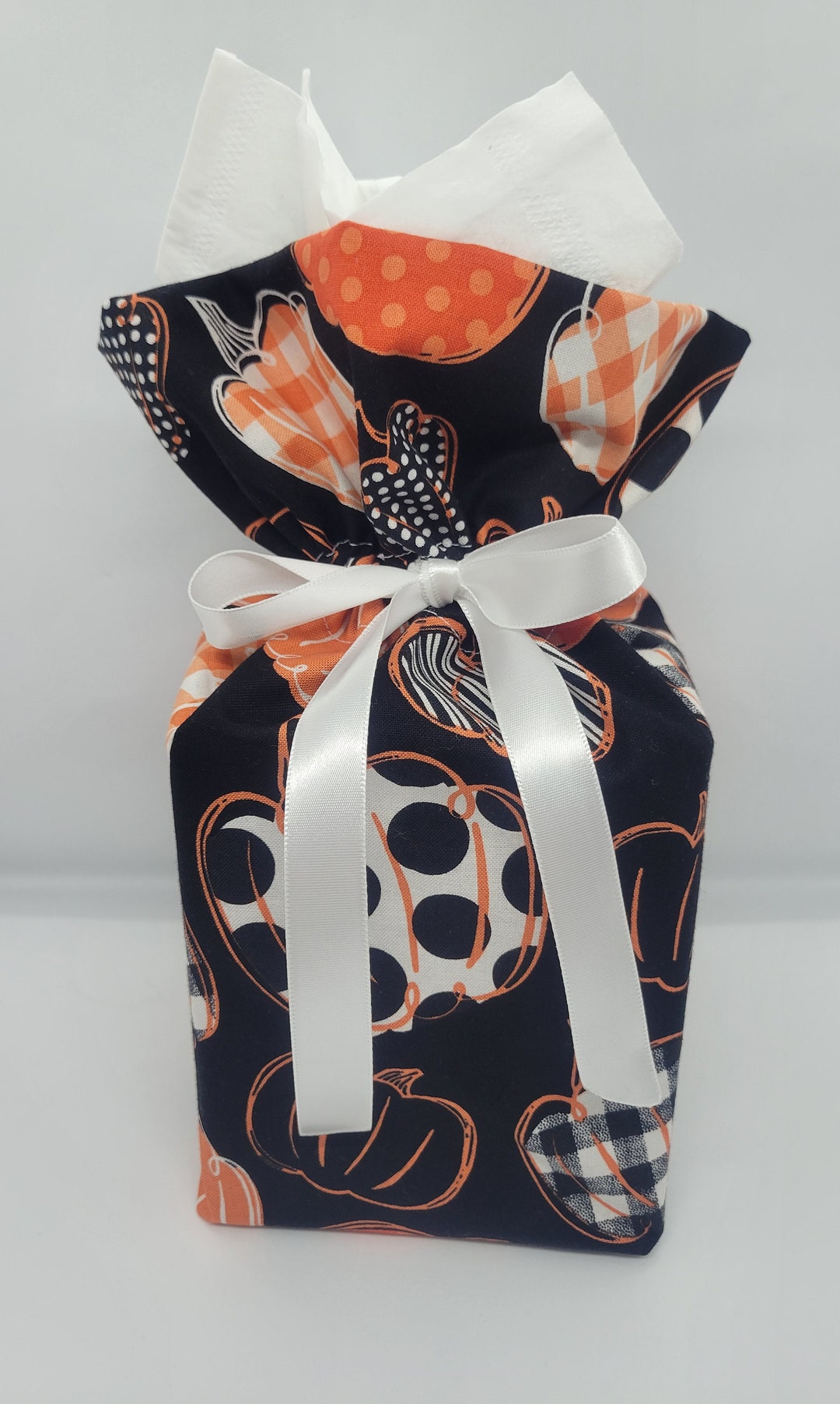 Fabric Tissue Box Cover, Tissue Box Topper, Handmade, Bathroom, Bedroom ...