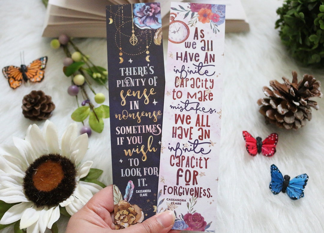 Clare Double-sided Sturdy Bookmark - Soft Touch Finish - Etsy
