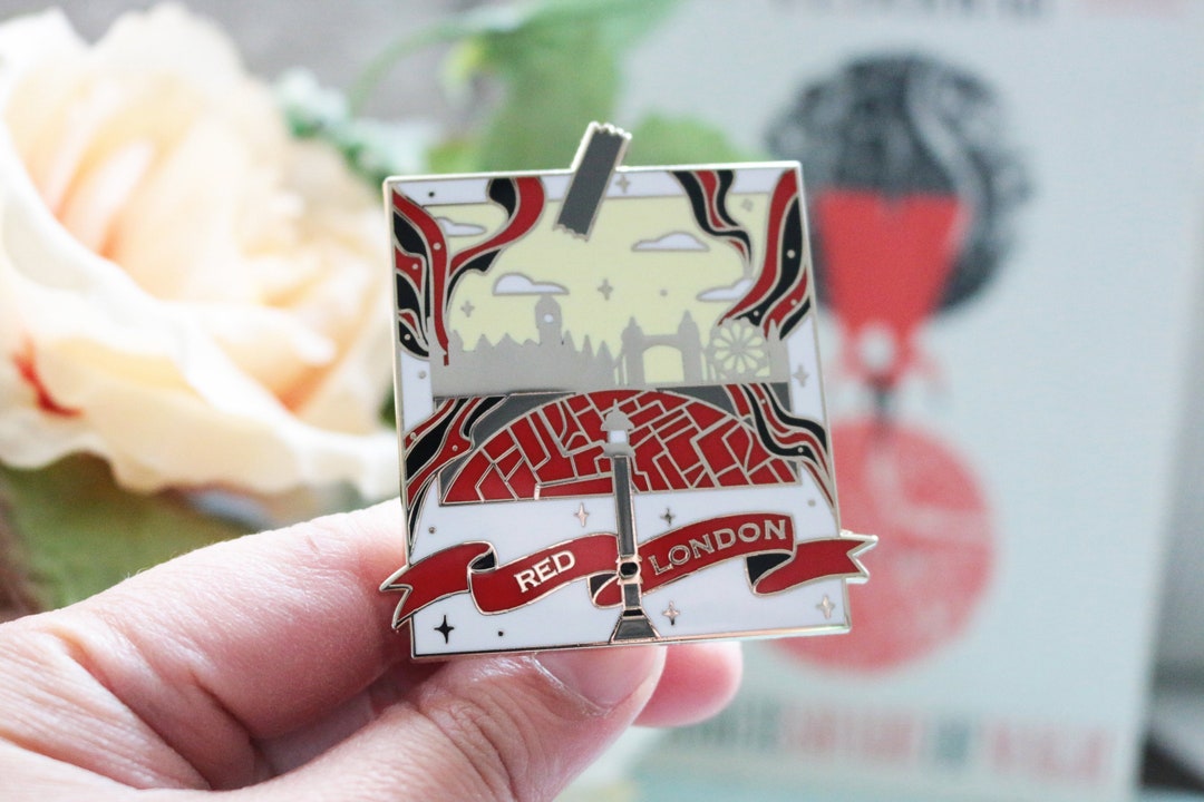 Red London Enamel Pin - Instant Photo Series - Etsy