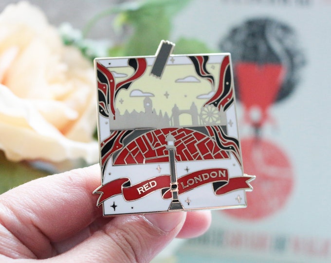 Red London Enamel Pin - Instant Photo Series - Etsy