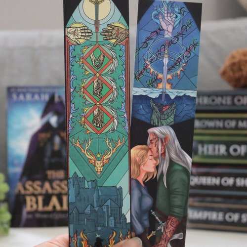Stained Glass ACOTAR Double-sided Sturdy Bookmark X Procastle - Etsy