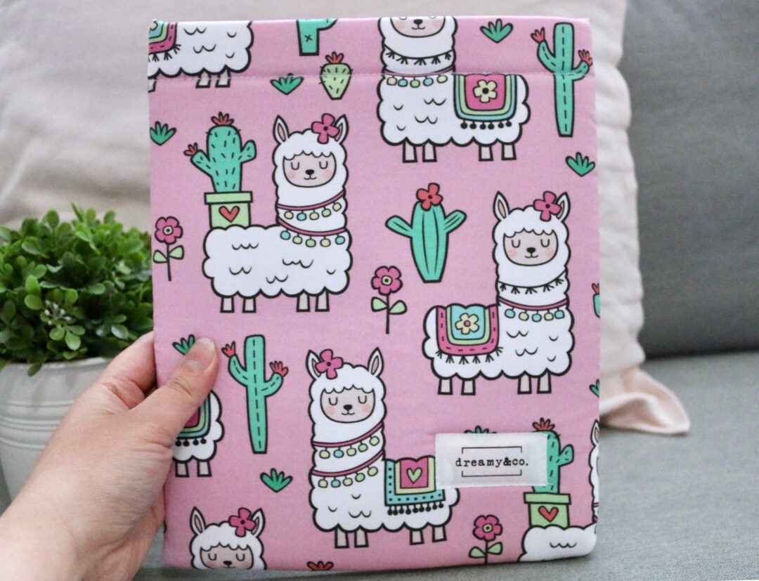 Pink Llamas - Book Sleeve - Etsy
