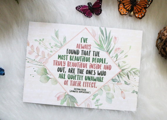 Daemon Black Quotes lux Series 5x7 Art Print | Etsy